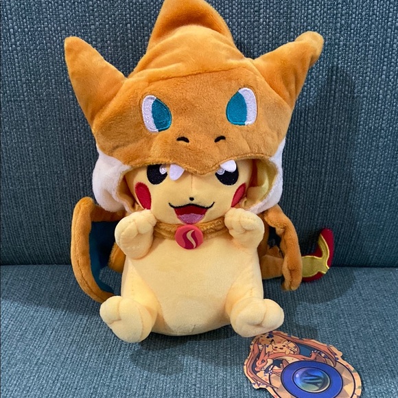 Pokemon | Toys | Nwt Pokmon Pikachu Plush In Charizard Costume Orange ...